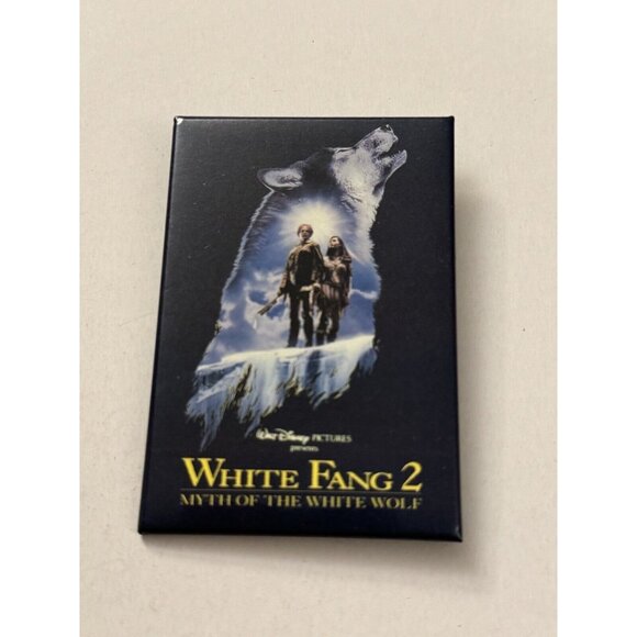 Other | Vintage Disney White Fang 2 Movie Button Pin D41a | Poshmark